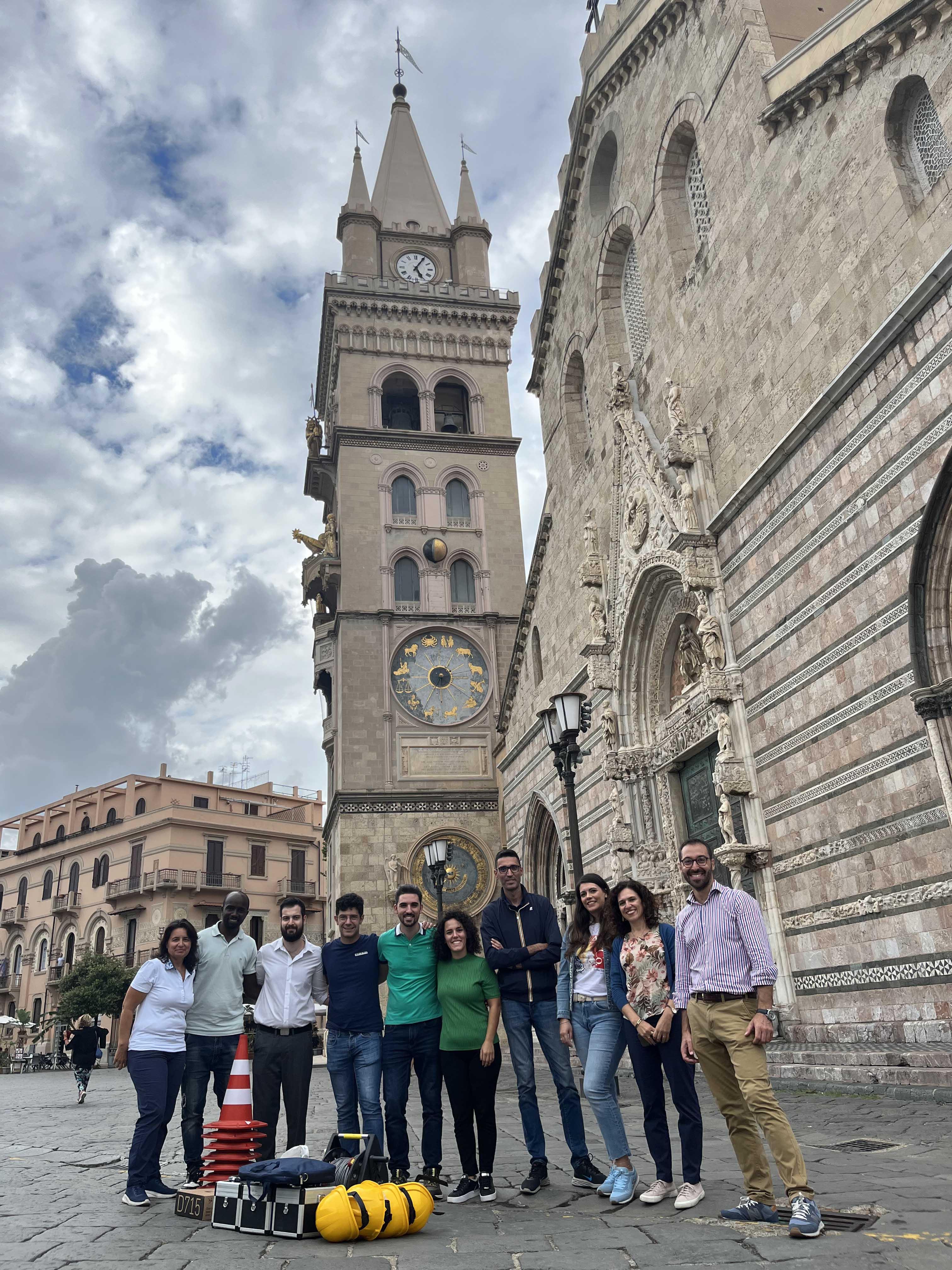 Duomo di Messina, studi di Unict ripresi dalle telecamere di Rai ...